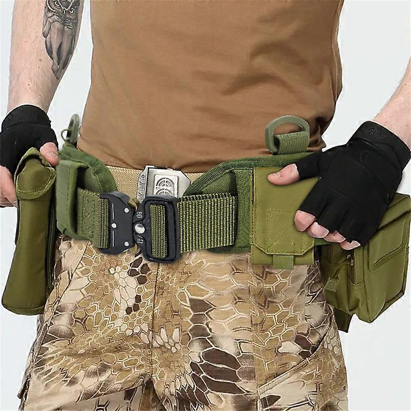 Tactical Battle Belt Set Slim Airsoft Molle Belts Hunting Game Belts ...