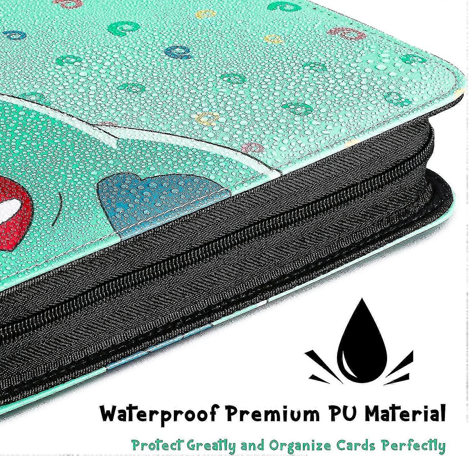 Card Binder Bulbasaur, Pu Cards Pack Folder 400 Pockets With Zip ...