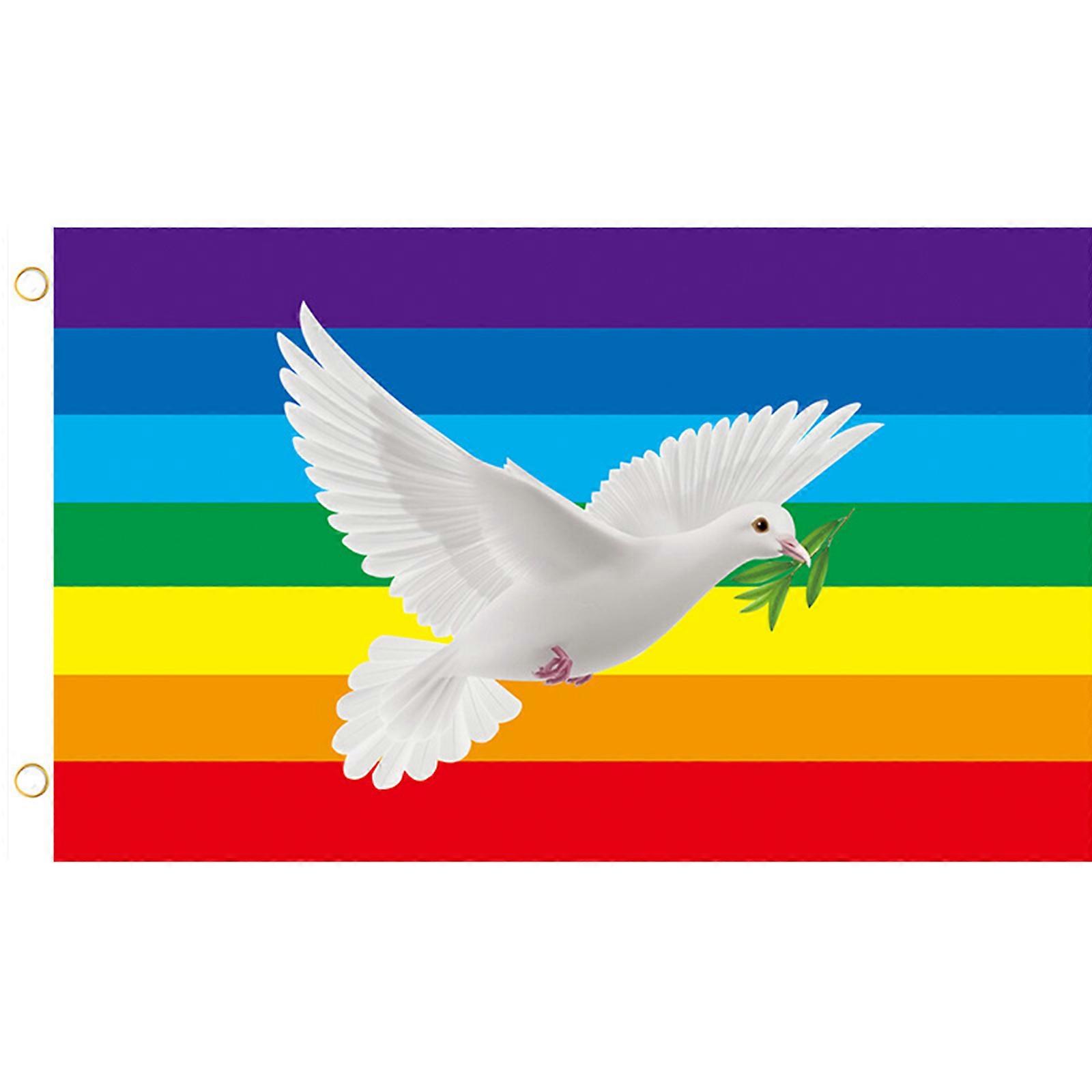 Peace Flag 150 x 90 cm, Peace Flag, Garden Flag, Durable, Peace Dove ...