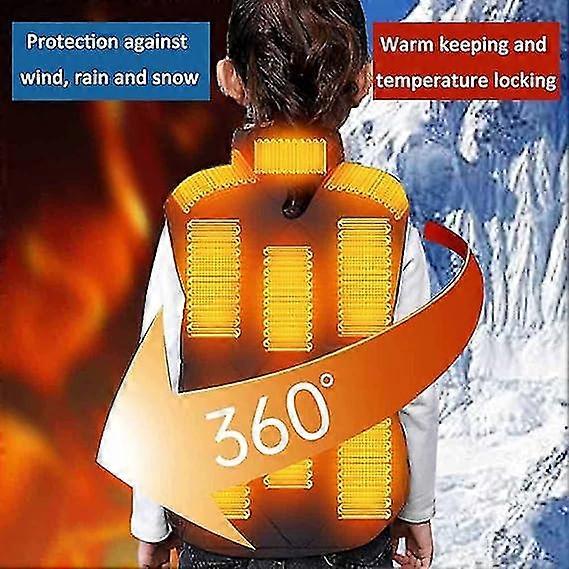 Heated Vest for Boys Girls 13 Heating Zones Heated Body Warmer Kids ...
