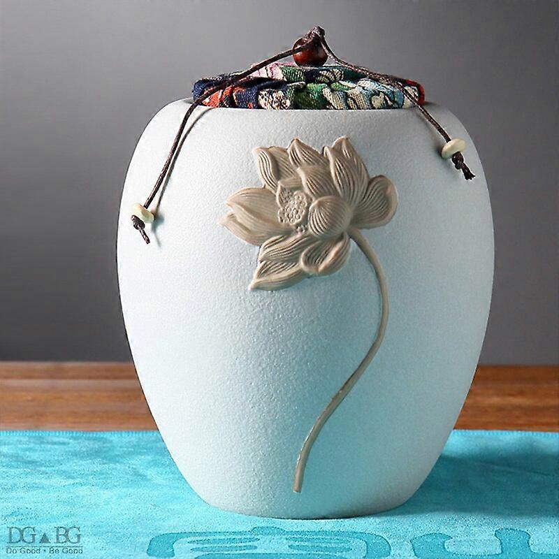 Cremation Urn Sealed Funeral Ashes Urns Ceramics Matte Surface ...