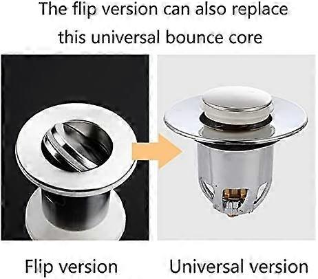 Pop-up Waste, 1 Piece Sink Waste with Strainer Basket, Universal Sink ...