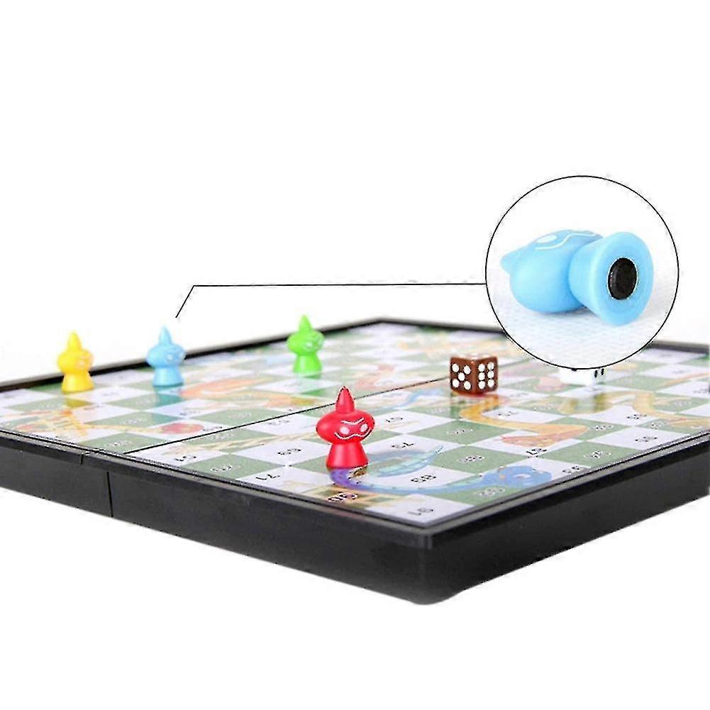 Magnetic Folding 3D Snakes and Ladders Children's Game Chess | Fruugo UK