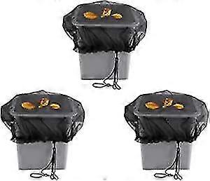 3 Pack Mesh Cover Netting Rain Barrels Water Collection Buckets Tank ...