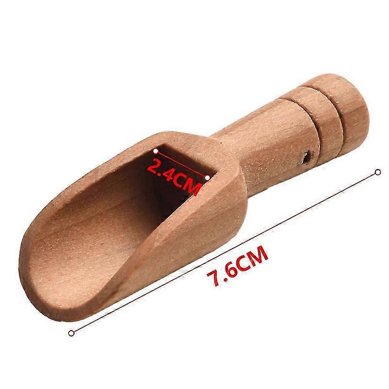 Wooden Bath Salt Spoon Tea Small Wooden Spoon Seasoning Spoon Japanese ...