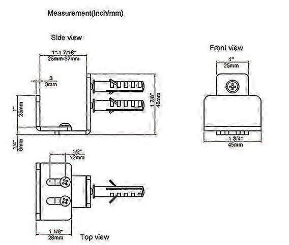 Barn Door Wall Guide Channel, Sliding Door Accessory, 1"-1.5 ...