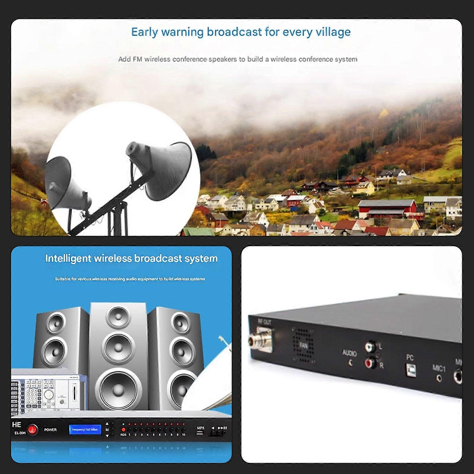 ELE EL-30H FM Broadcast Transmitter FM Transmitter with RDS and Power ...