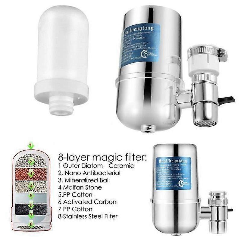 Faucet Water Purifier - Drinking Water Filter for Kitchen Bathroom Sink ...