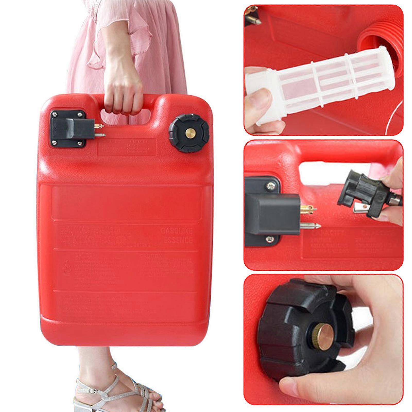 Fuel Transfer tanks Portable Gas Can with Fluid Siphon Pump & Hose ...