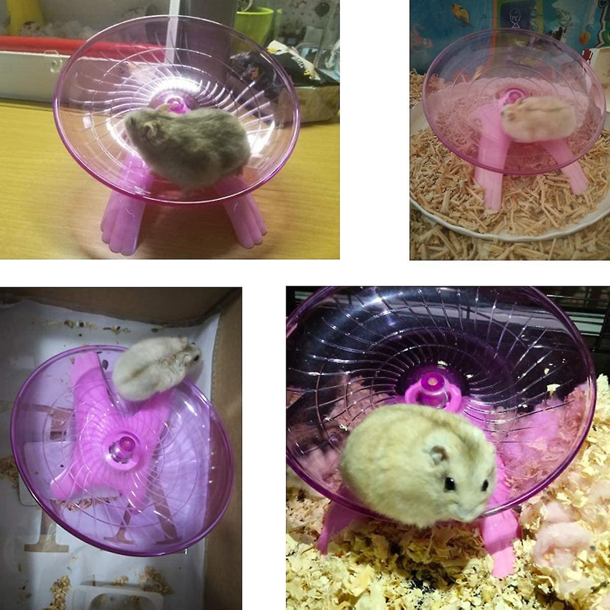 Hamster Flying Saucer Silent Running Exercise Wheel For Gerbil Rat ...
