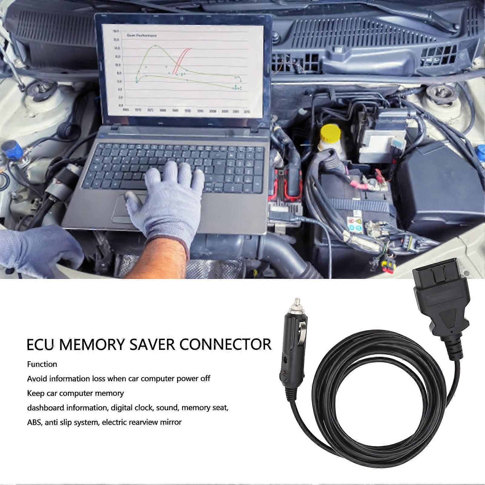 ECU Memory Saver Connector OBD2 Emergency Power Supply Cable 24V Car ...