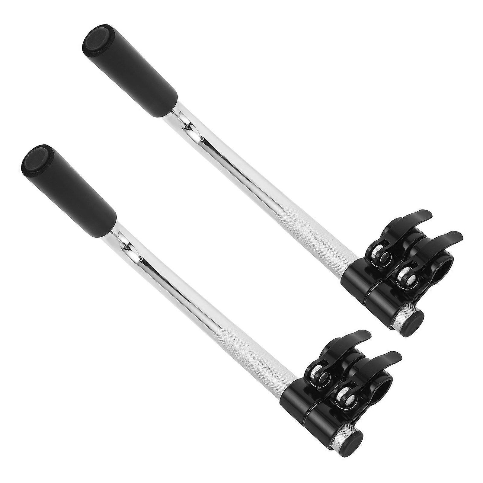 2pcs Push Wheelchair Handle Extender - Stainless Steel Extension ...