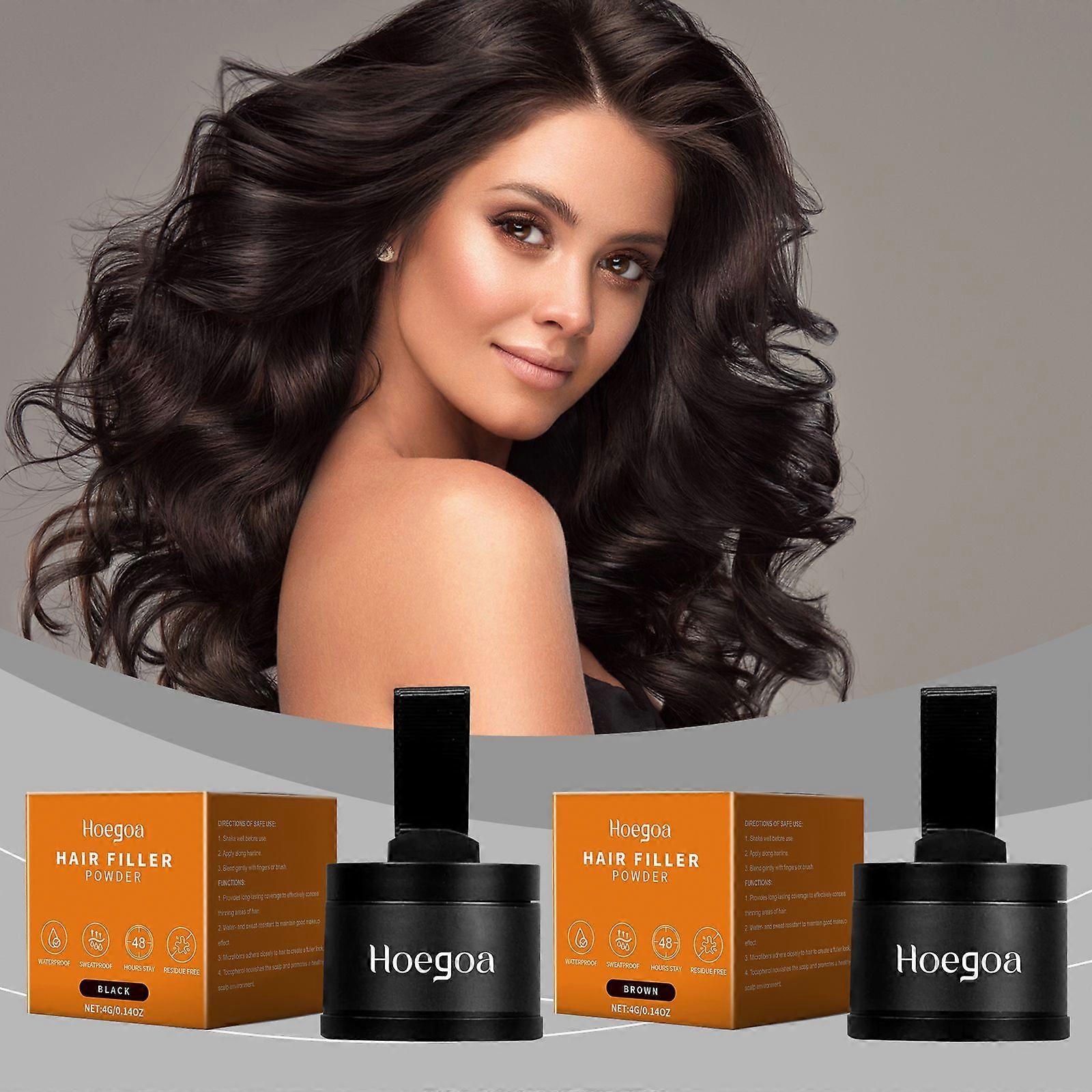 Hairline Powder, Hair Complement Black Brown Crown Long Lasting Natural ...