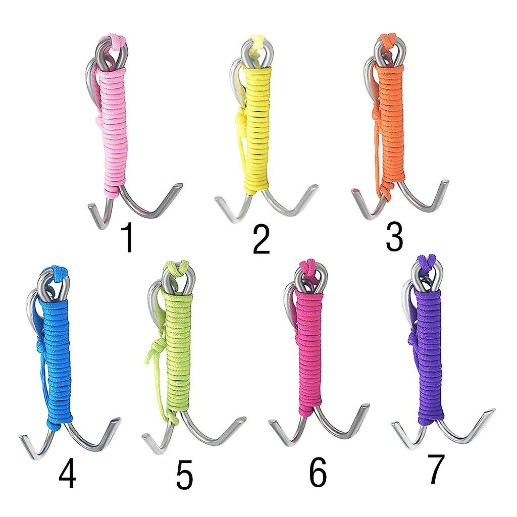 Scuba Diving Dual Reef Hook Dual Hook with 1.2m Line Bolt Snap Clip ...