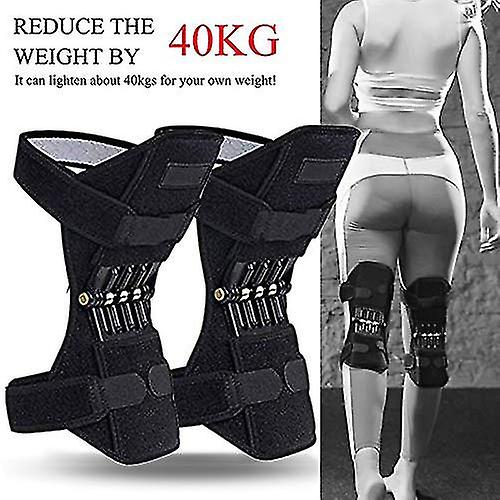 Power Knee Support Brace Spring Knee Brace, 1pair Patella Booster ...
