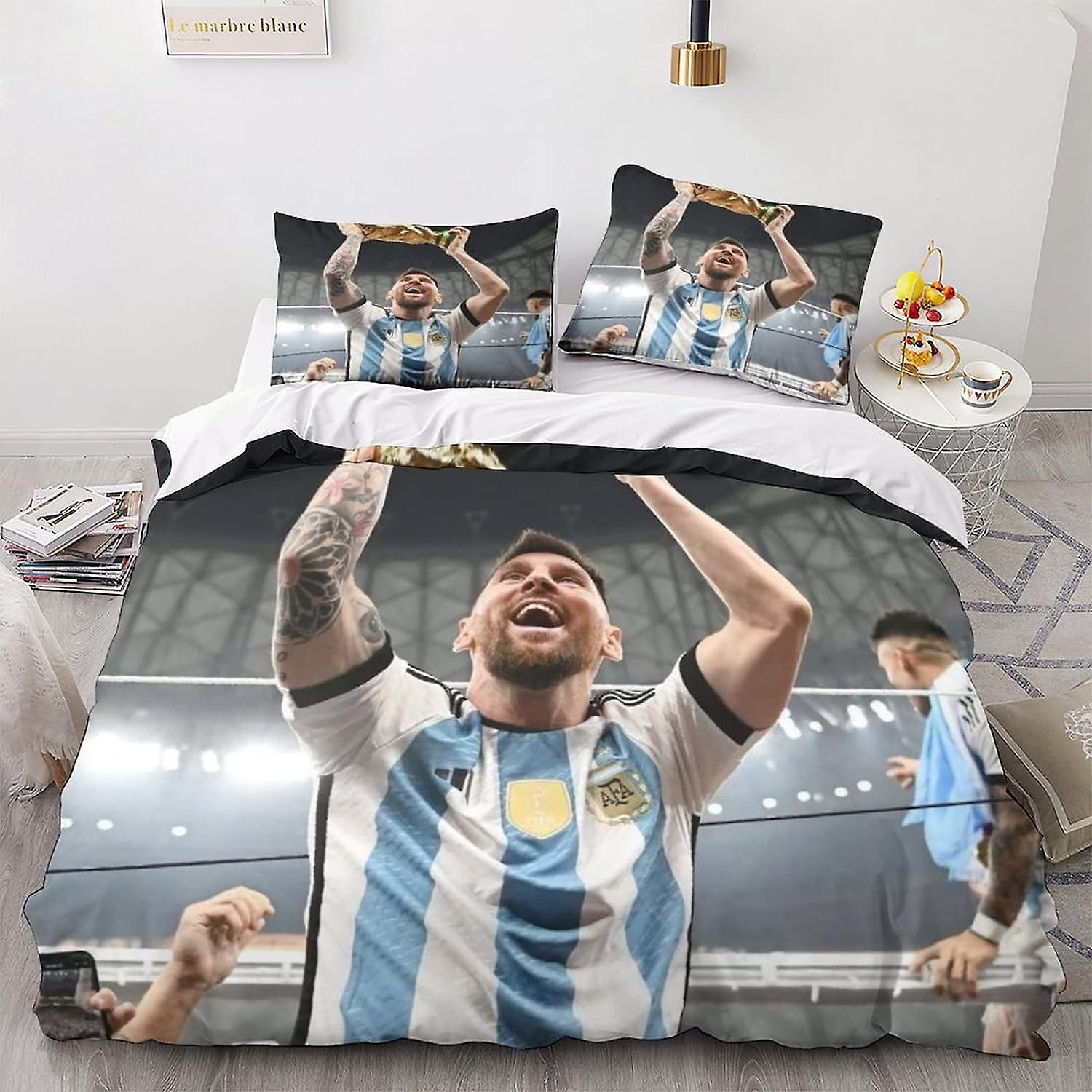 KNITII Lionel Messi 3D Duvet Cover, Quilt Cover Bedding Sets ...