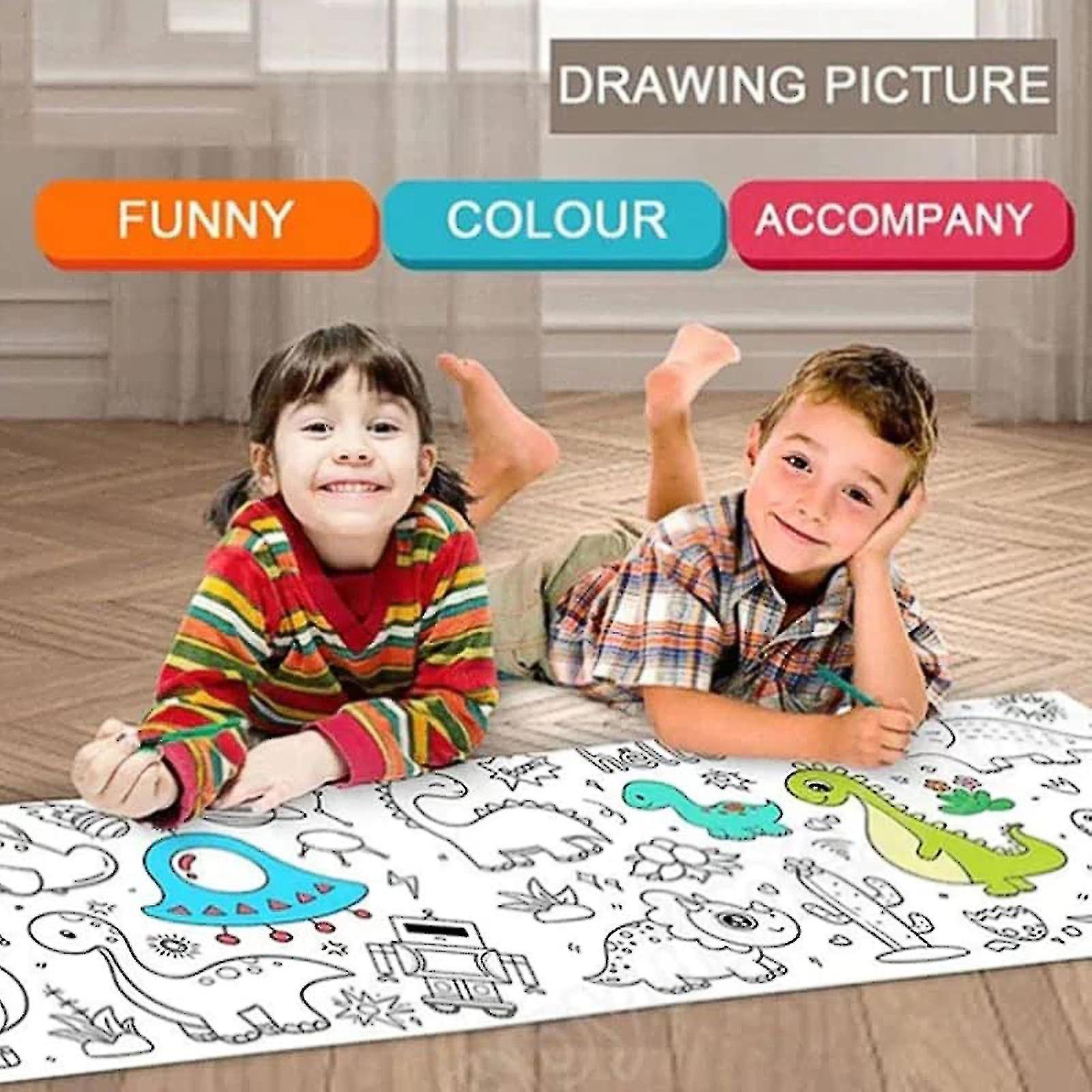 100% Brand New Children's Drawing Roll - Coloring Paper Roll For Kids ...
