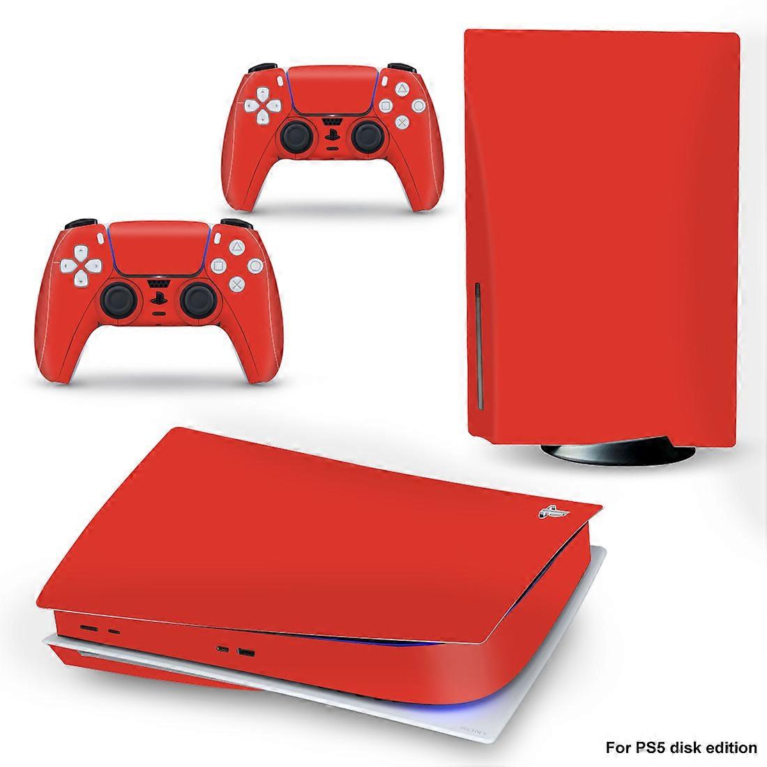 Rose Red Black Ps5 Vinyl Skin Sticker Ps5 Solid Cd Player Ps5 Disc Cd ...