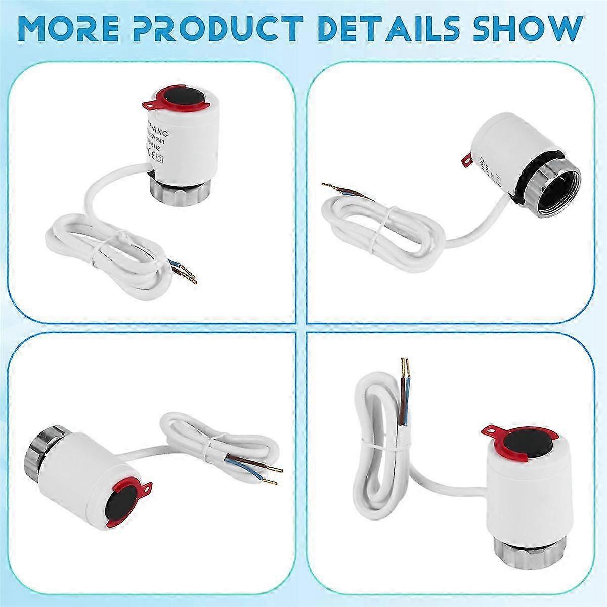 230V Normally Closed NC M30x1.5mm Electric Thermal Actuator for ...