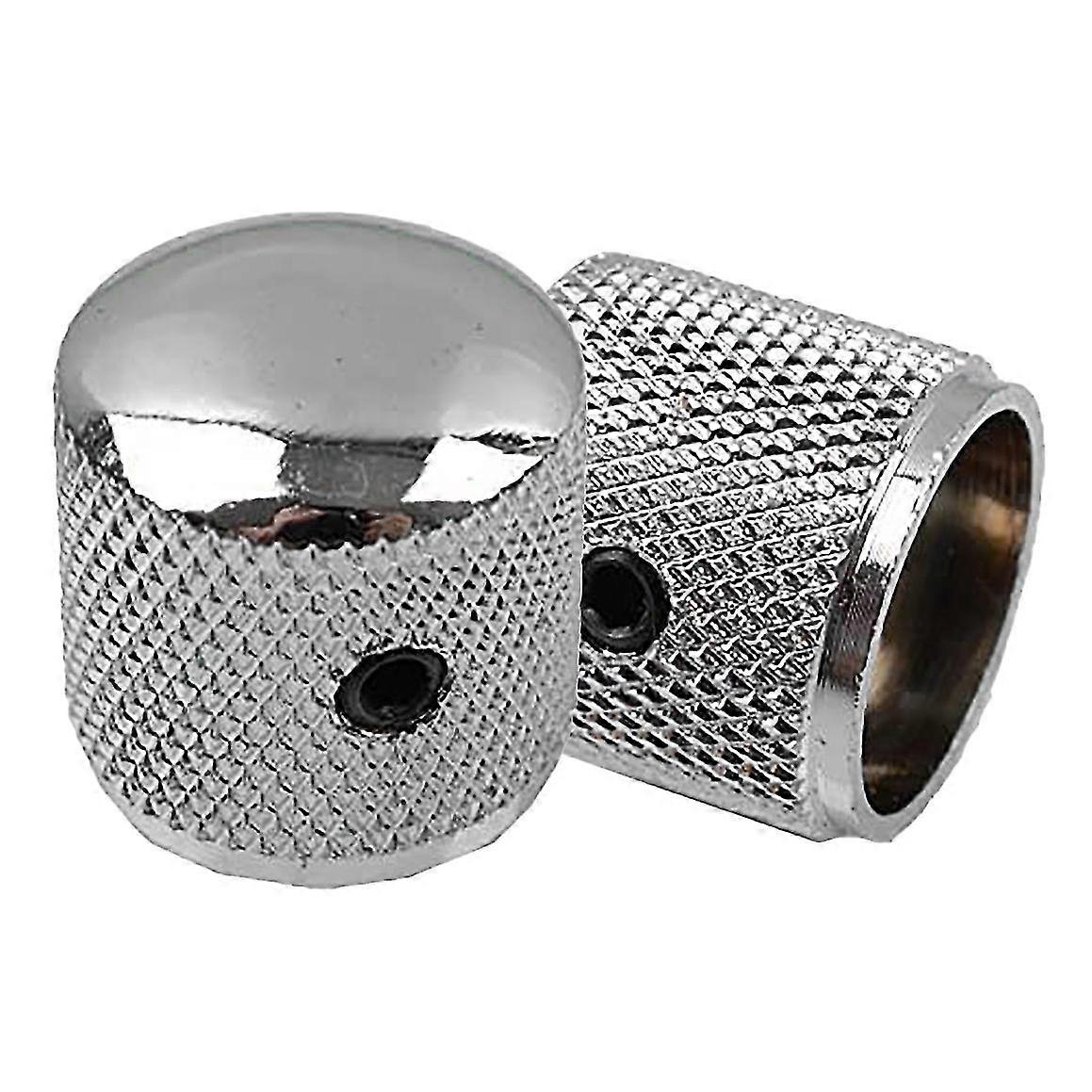 4pcs Metal Volume Tone Dome Tone Guitar Speed Control Knobs With Screws ...