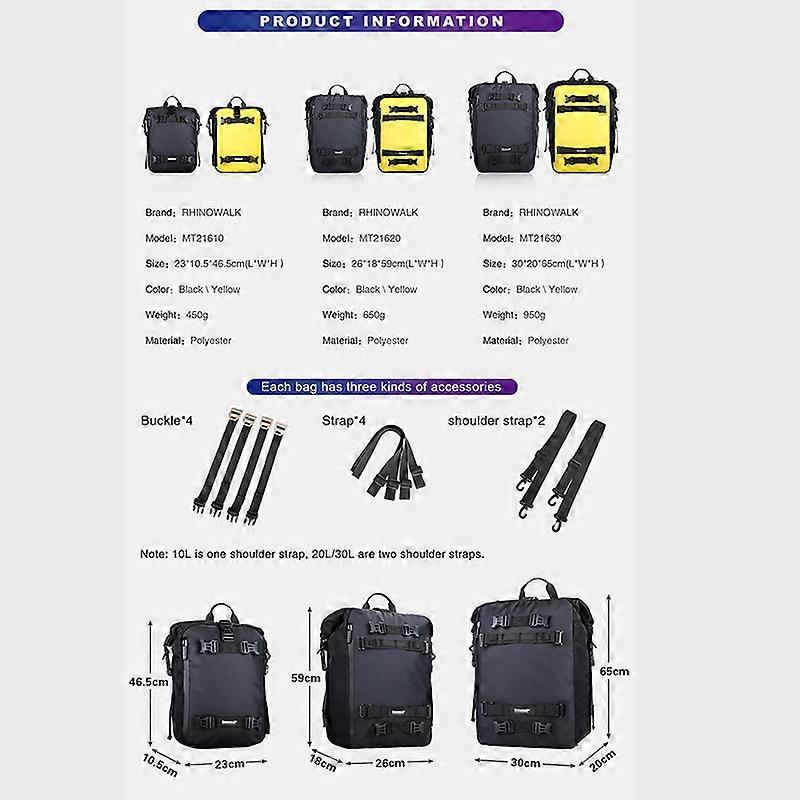 Rhinowalk Pannier Bag Bicycle Waterproof Motorbike Bag Road Rear Rack ...