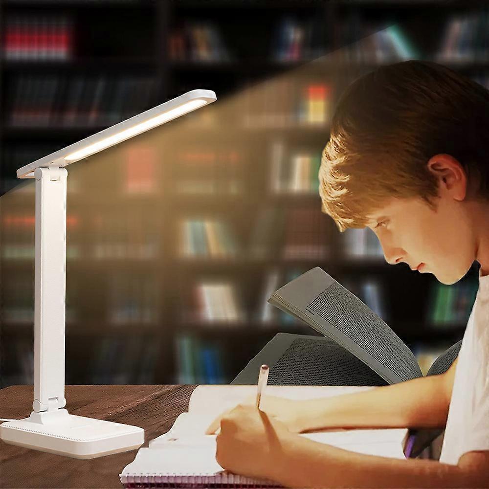 Pink Led Desk Lamp Reading Lamp With Usb Charging Port 3 Lighting Modes ...