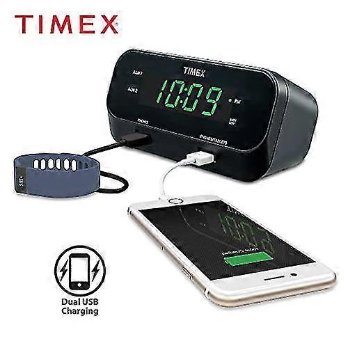 Timex Alarm Clock with USB Charging Station, RediSet Digital Clock for ...