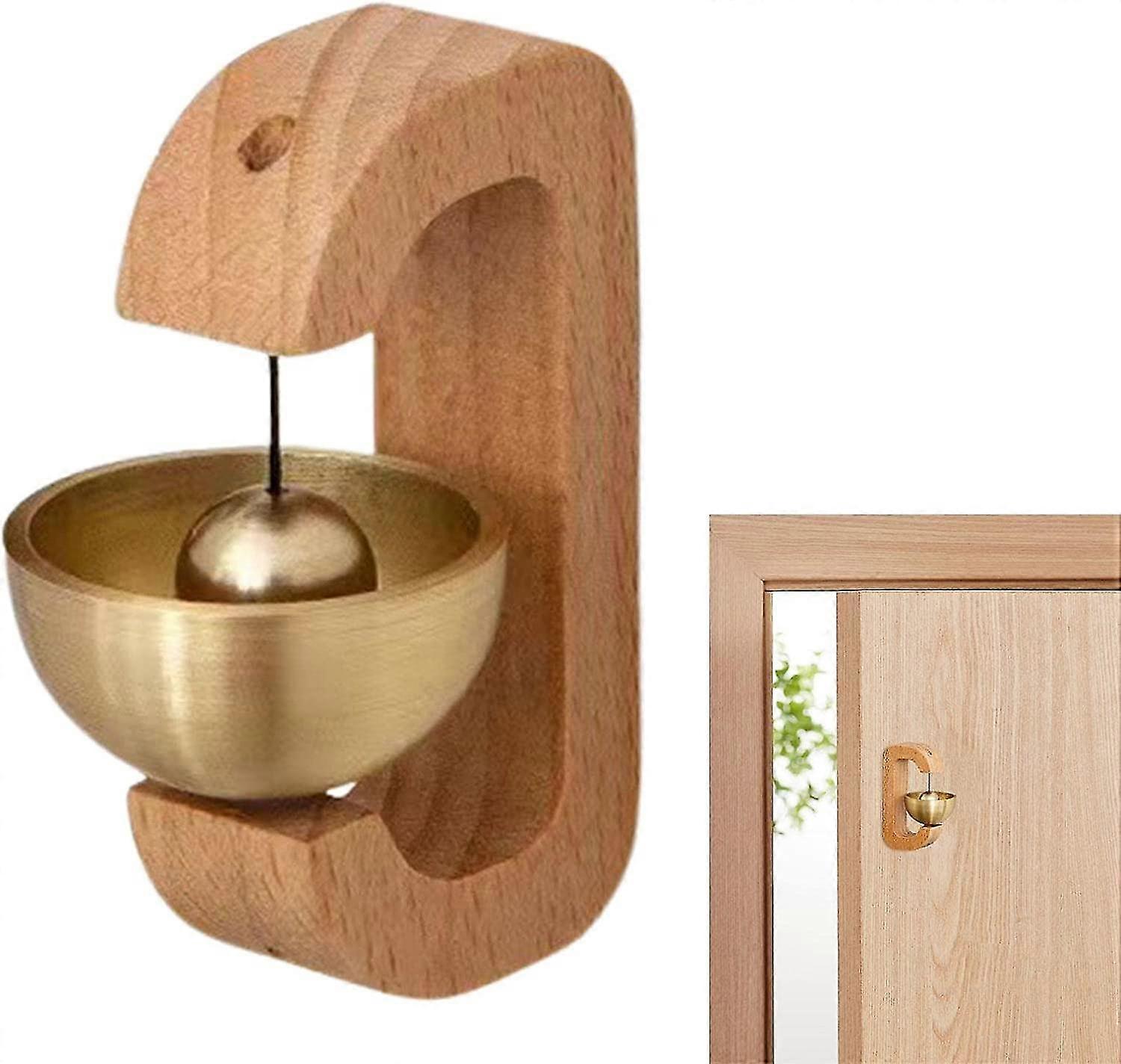 Craft Door Bell,wooden Magnetic Mount Decorative Bell,commercial ...