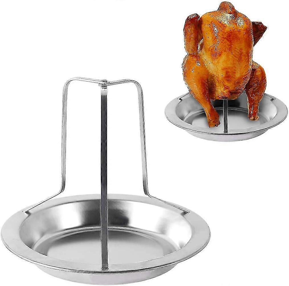 Folding Stainless Steel Chicken Roaster Rack Beer Can Chicken Holder ...