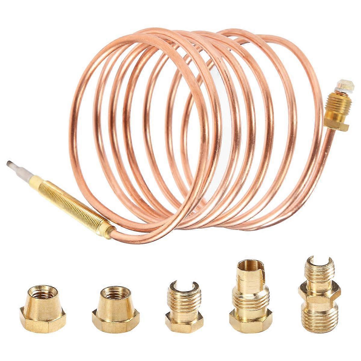 1500mm gas stove universal thermocouple kit m6x0.75 with overflow nut ...