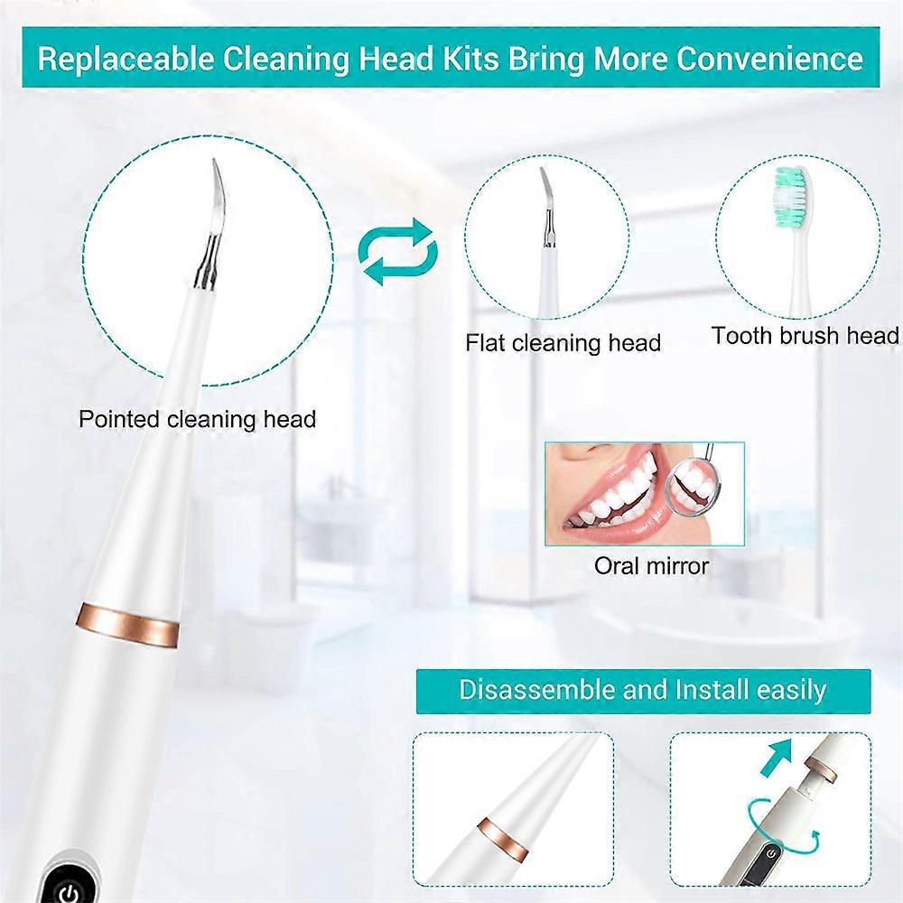 Smart Sonic Electric Toothbrush Rechargeable 5-speed Ultrasound Teeth ...