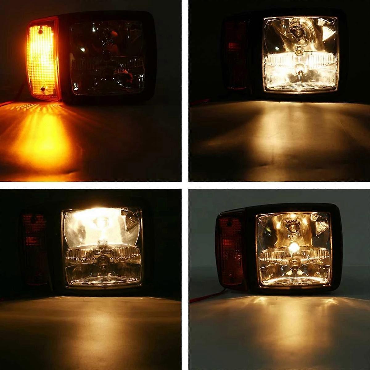 Tractor Trailer LED Headlights 24V Turn Signal Indicator Lamp Worklight ...