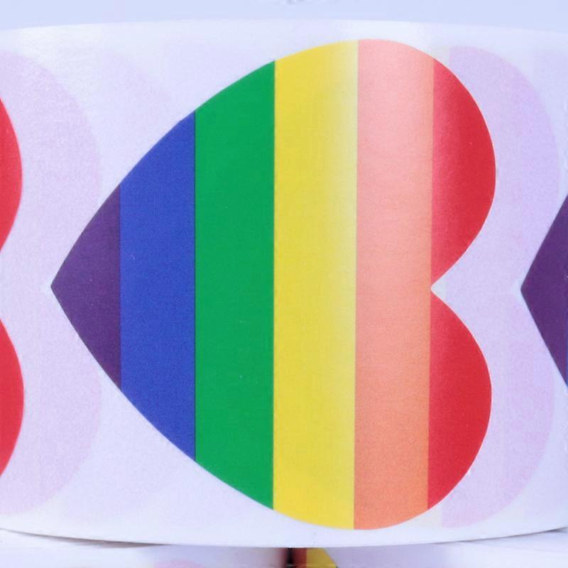 Gay Pride Stickers 500pcs Love Rainbow Stickers Labels For Gifts Crafts ...
