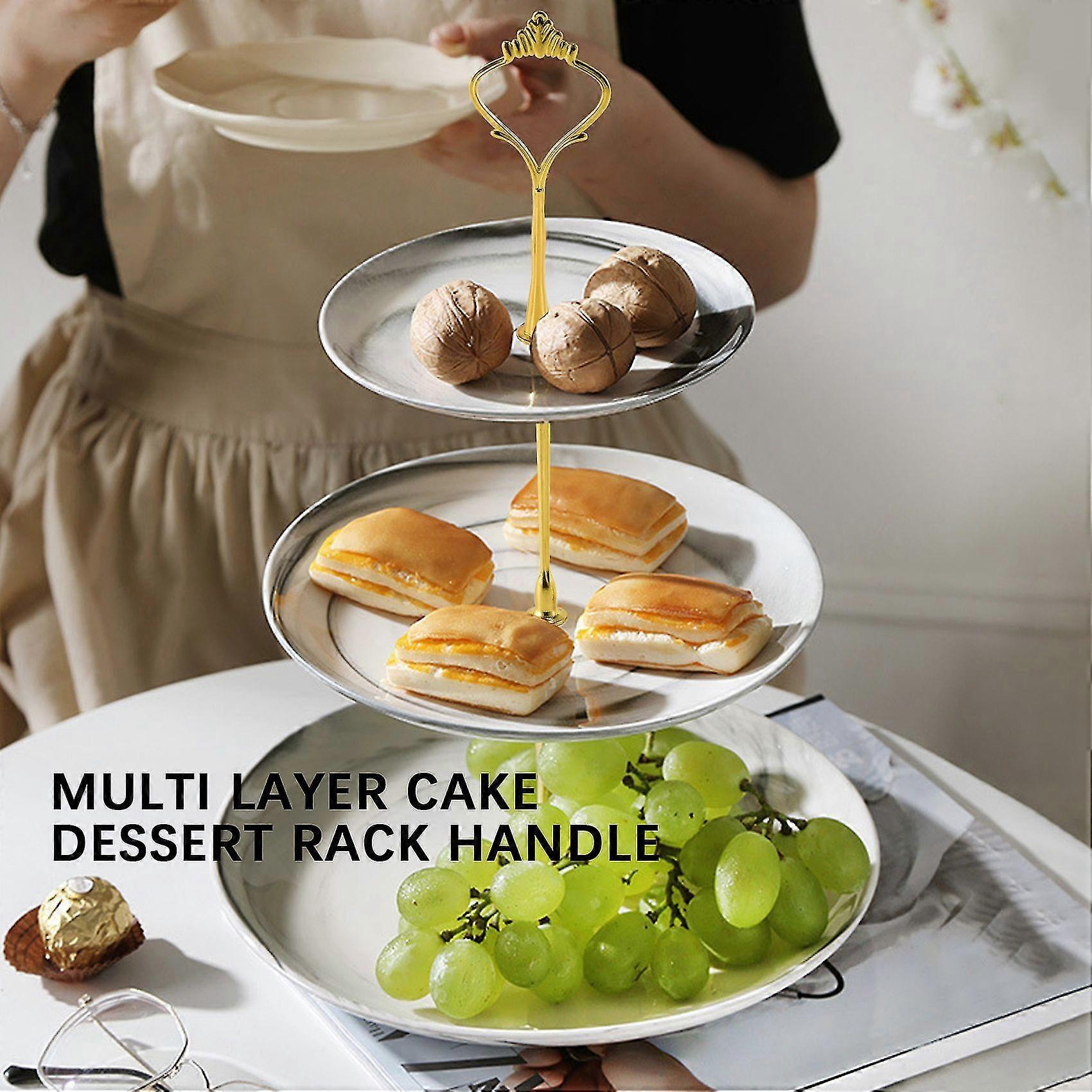 8 Sets 3 Tier Crown Cake Plate Stand Fittings Hardware Holder Kitchen ...