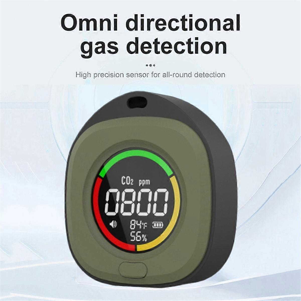 K5C Mini Carbon Dioxide Detector CO Tester Air Quality Portable Monitor ...