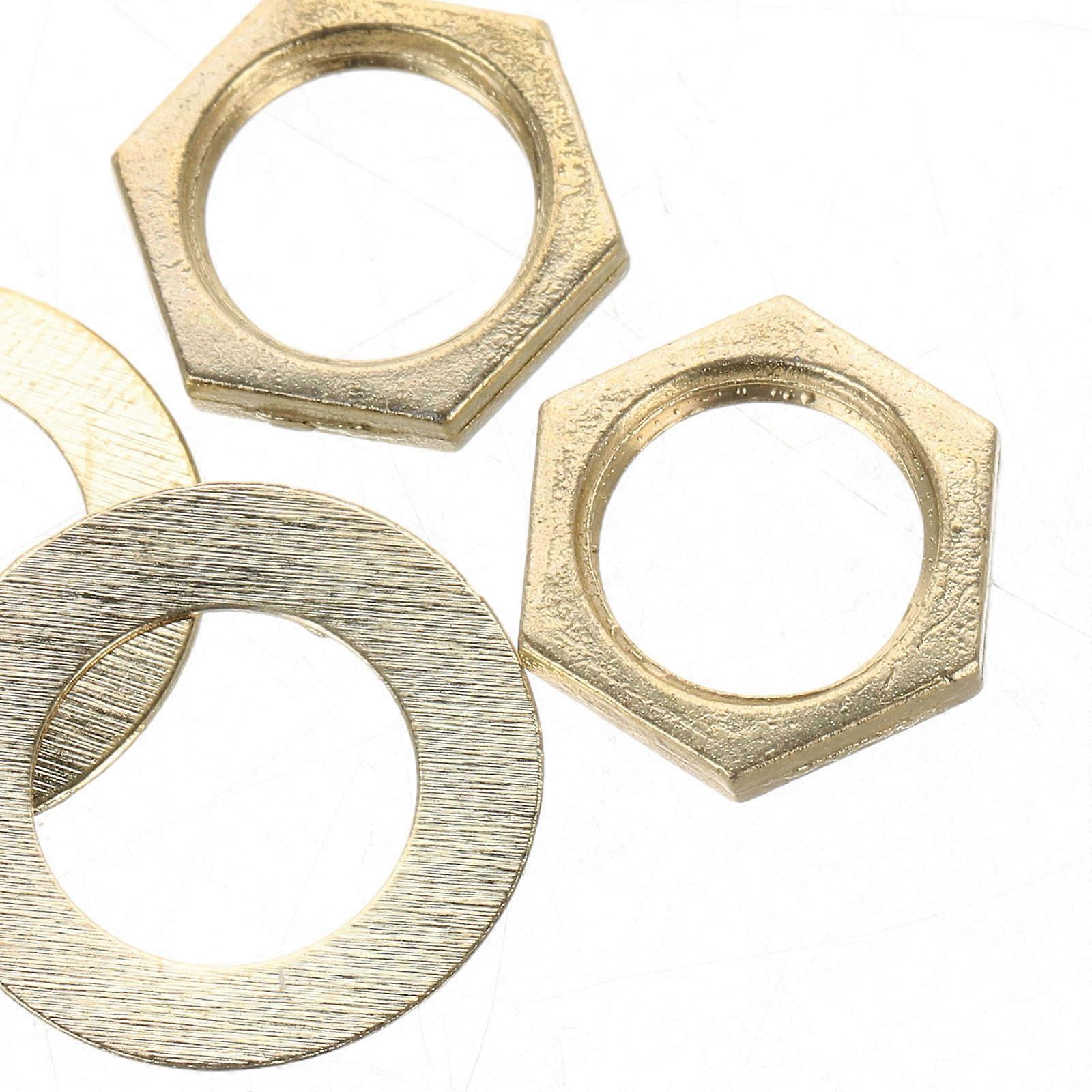 1 Set Replacement Quartz Clock Fittings Metal Washers Fixing Nut Clock ...