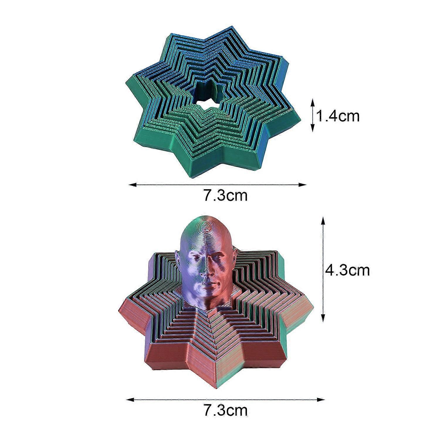 3D Printed Fidget Retractable Tower 10/12 Layers Anxiety Stress Relief ...