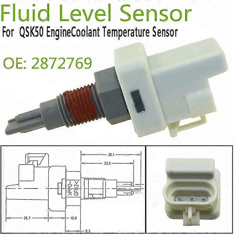 Coolant Fluid Level Sensor 2872769 2872768 4928568 For Cummins QSK50 ...