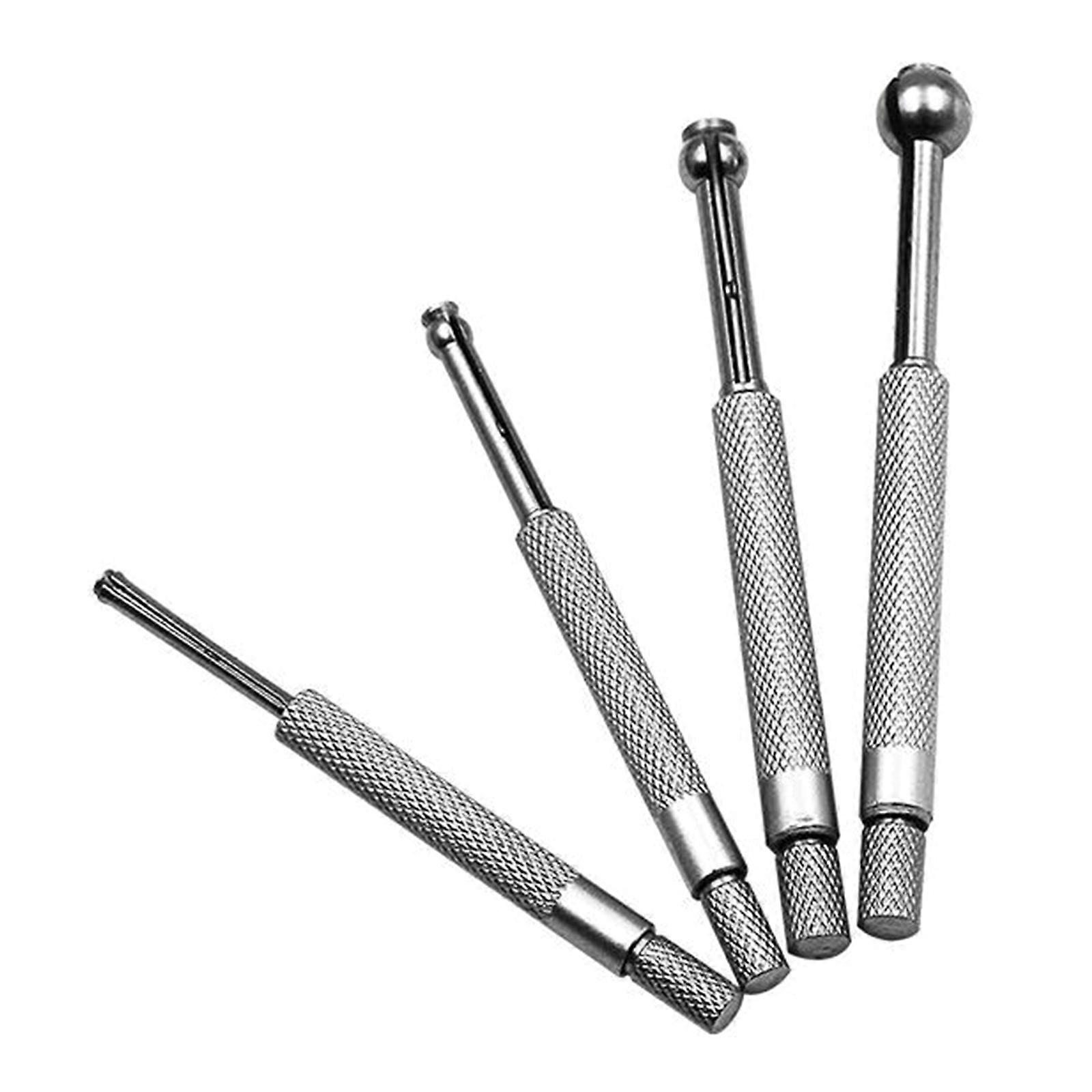 4-Piece Small Hole Gauge Set Ball Type Telescoping Gauges 1/8 inch - 1/ ...