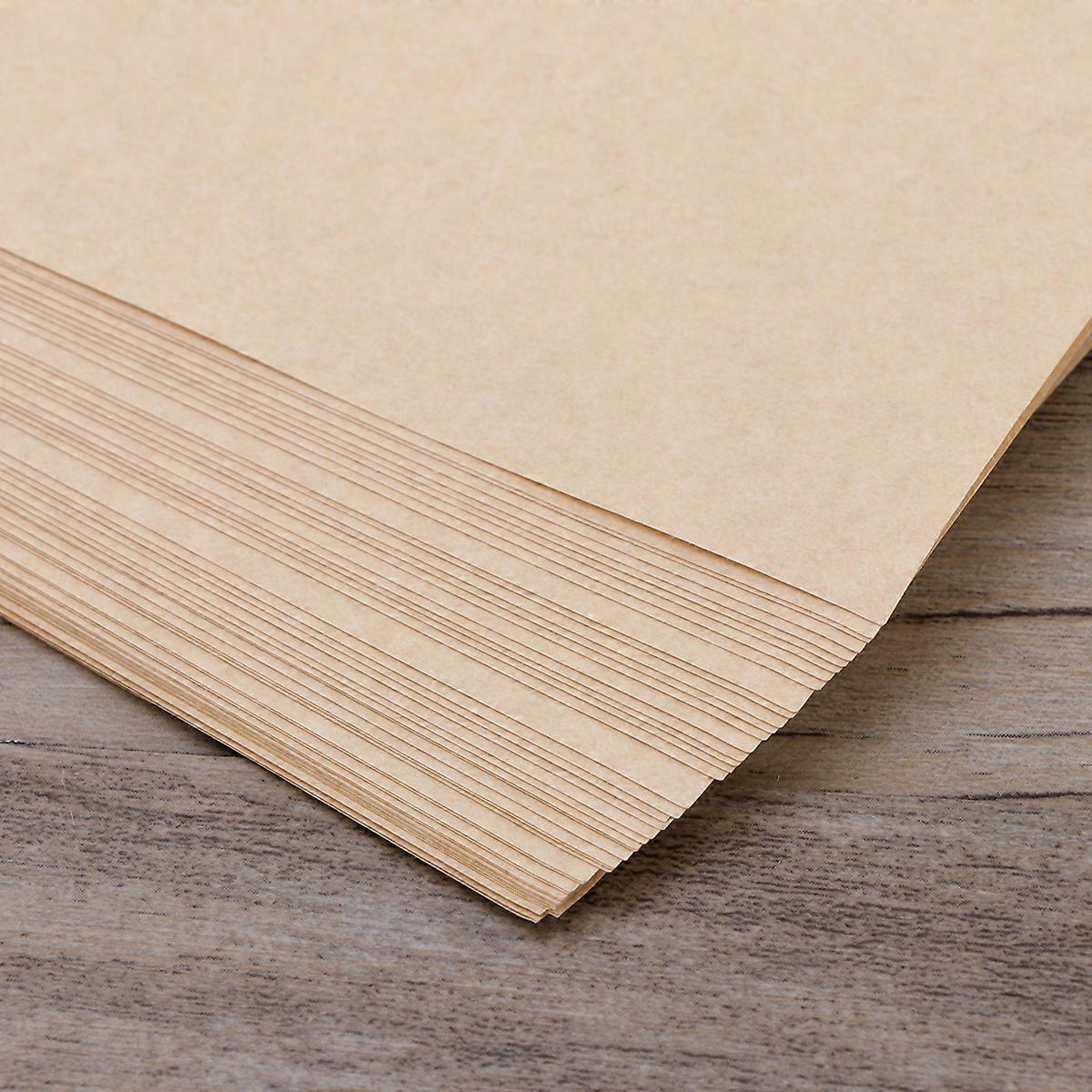 50 Pcs A4 Printing Paper Brown Kraft Paper Parchment Paper Light Color ...