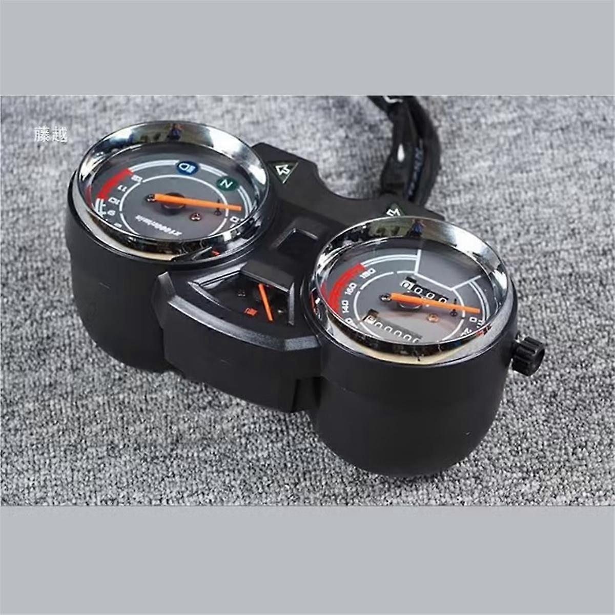 Motorcycle Speedometer Cafe Racer Tachometer Fuel Gauge LED Instrument ...