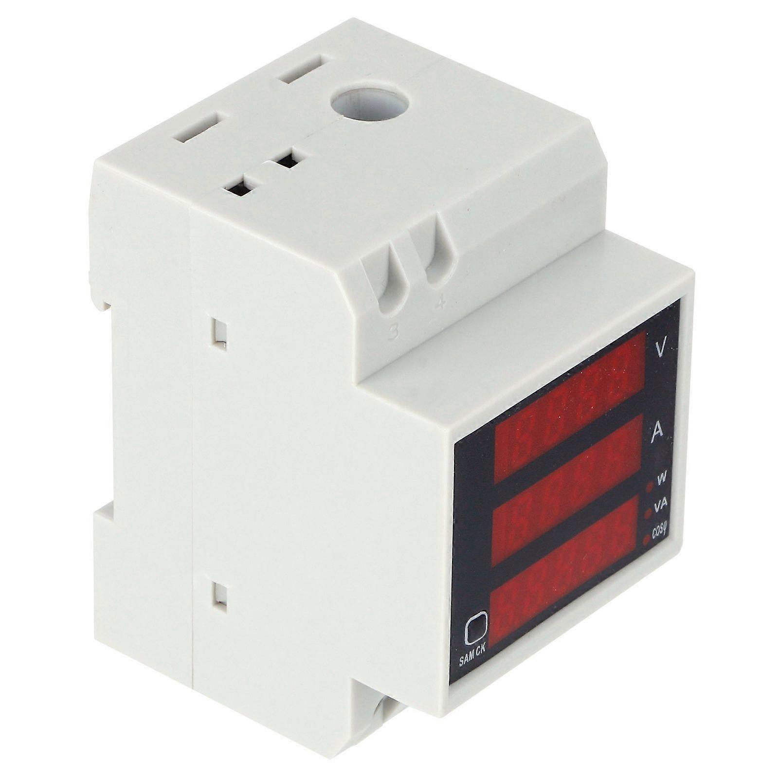 Din Rail Voltage Current Meter Digital Multimeter Power Factor Tester ...