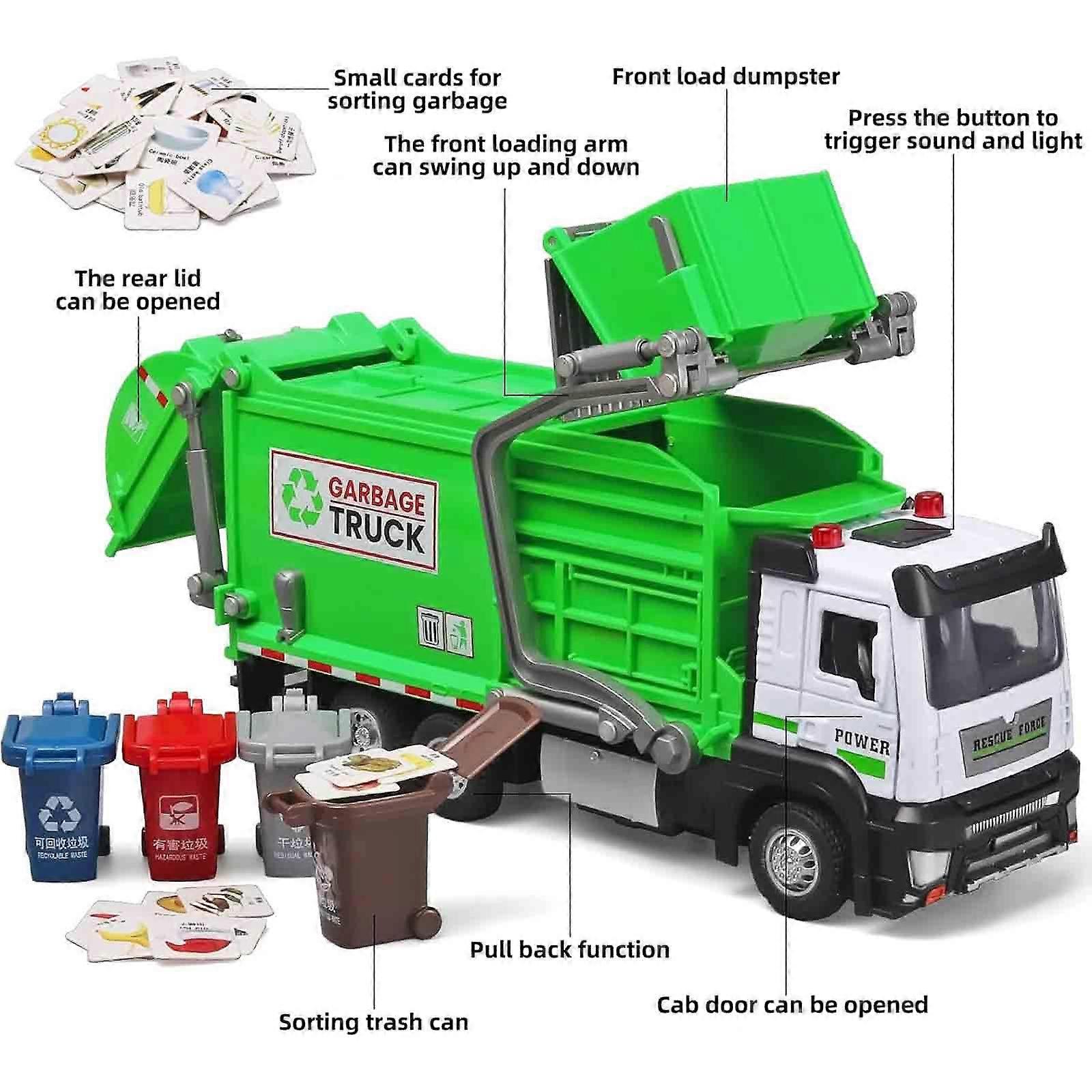 Interactive Garbage Truck Toy with Lights & Sounds, Sanitation ...