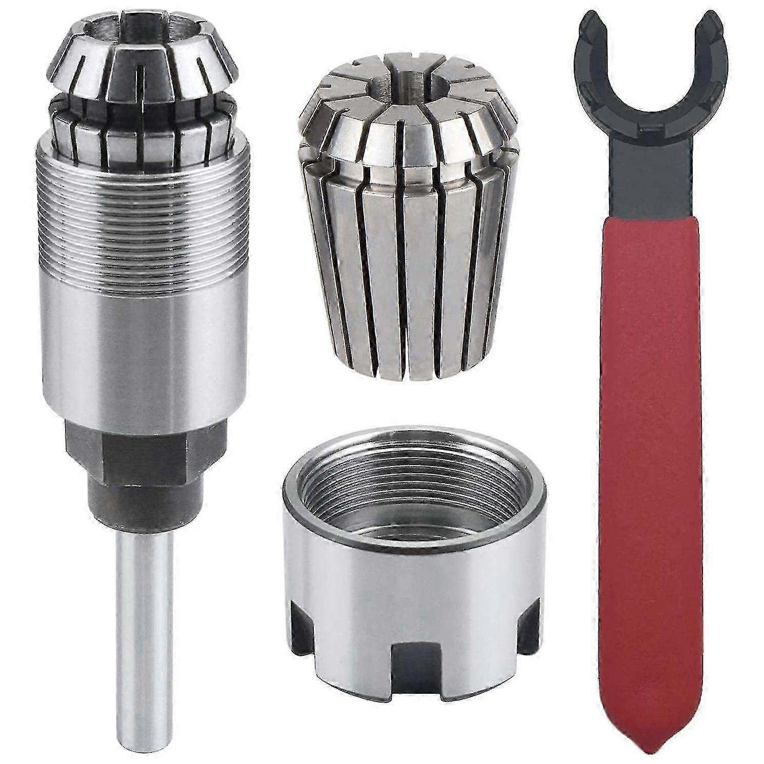 Shank Router Bit Collet Extension Adapter - Convert 1/2 & 1/4 - inch ...