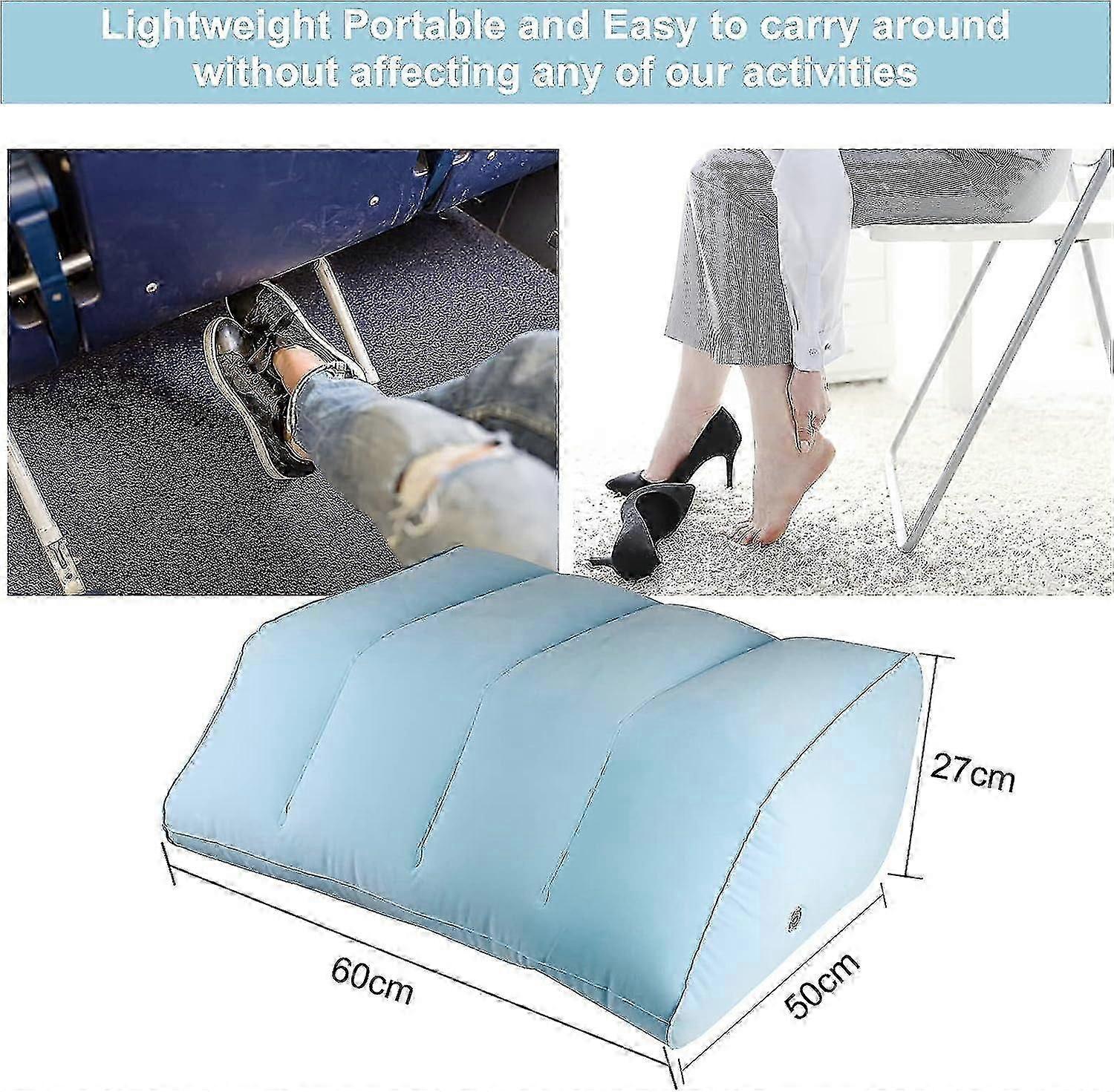 Inflatable Leg Cushion, Blue, Leg Rest Cushion, Leg Elevation Cushion ...