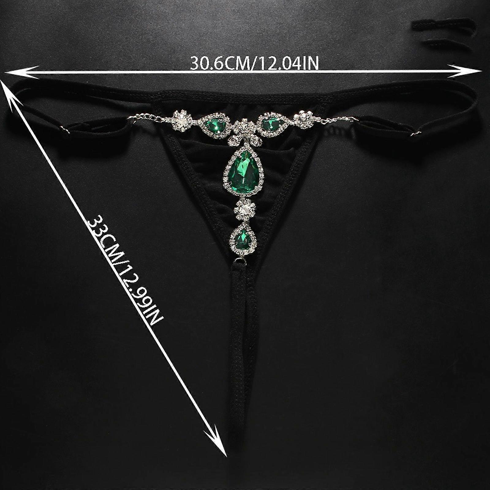 G-String for Women Low Rise Sexy Metal Chain Thongs Panties Nightclub ...