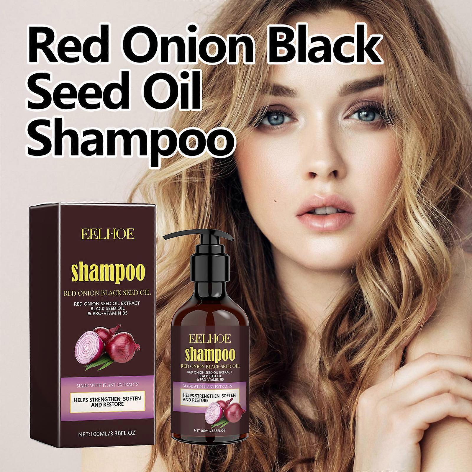 Red Onion Black Seed Oil Shampoo, Clean Scalp Easy Anti-Dandruff Smooth ...