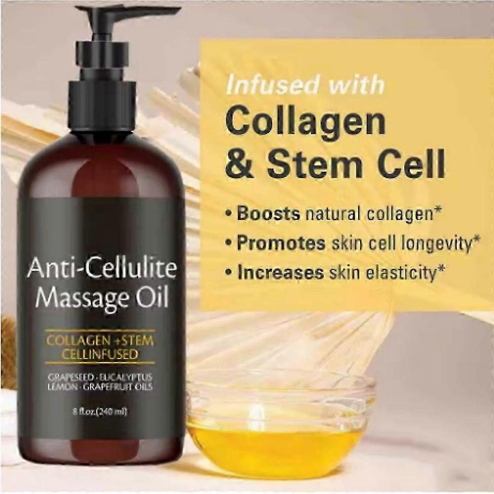 240ml Anti Cellulite Massage Oil Infused with Collagen and Stem Cell ...