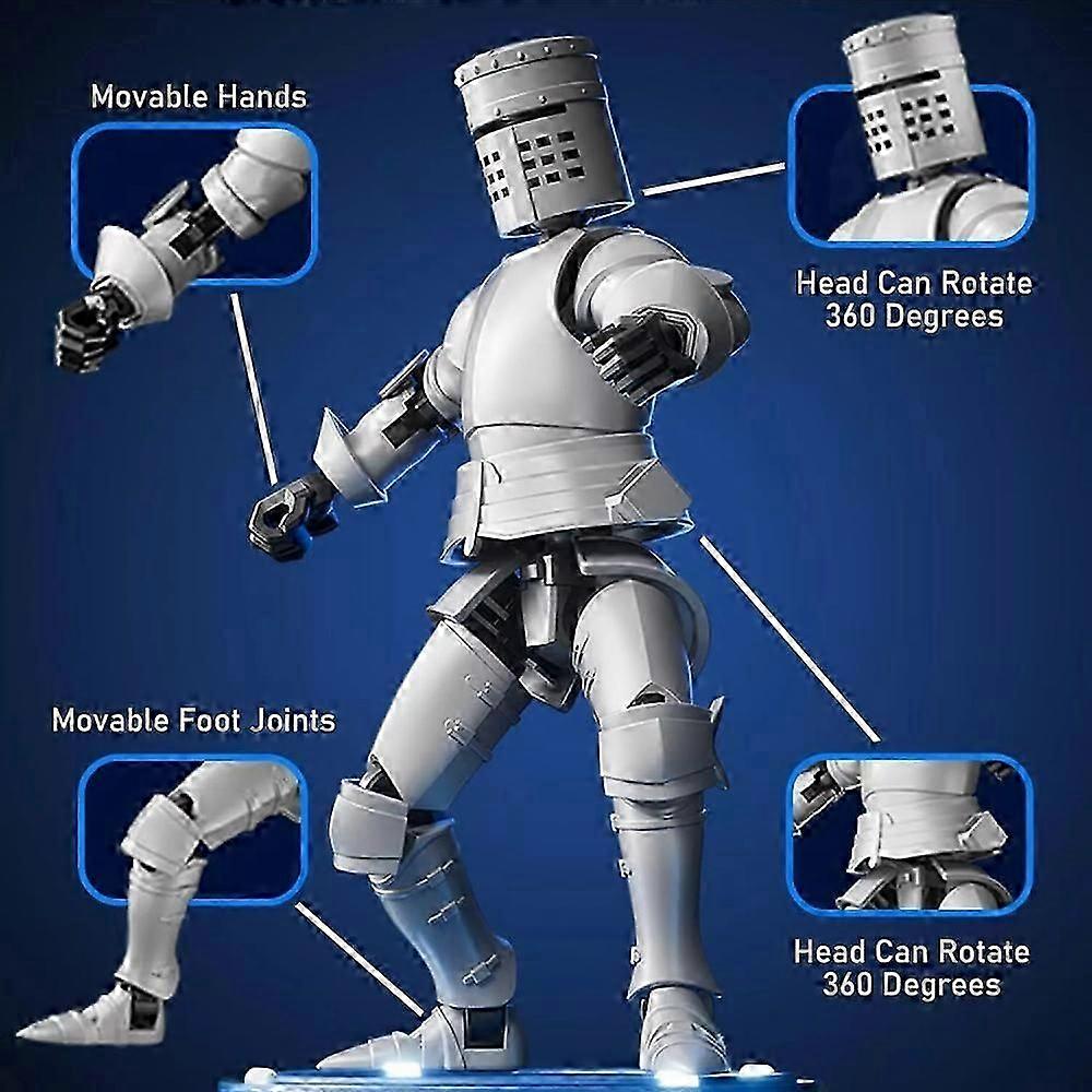 Armoured Robot Action Figure Inspired by 15th-Century Medieval Knight ...