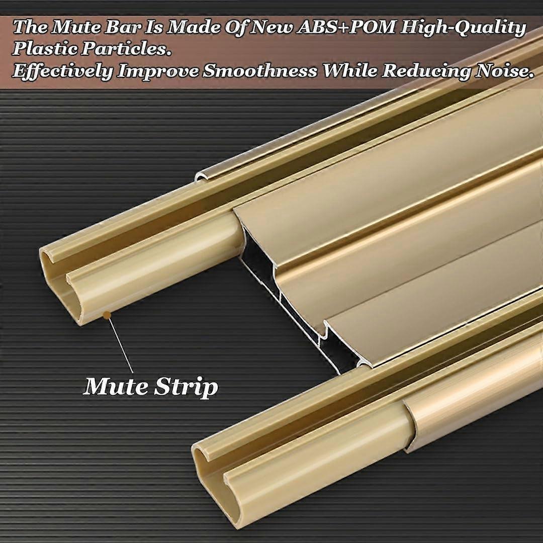 Ceiling Curtain Track Aluminium Double Rail 140cm Heavy Duty Bendable ...